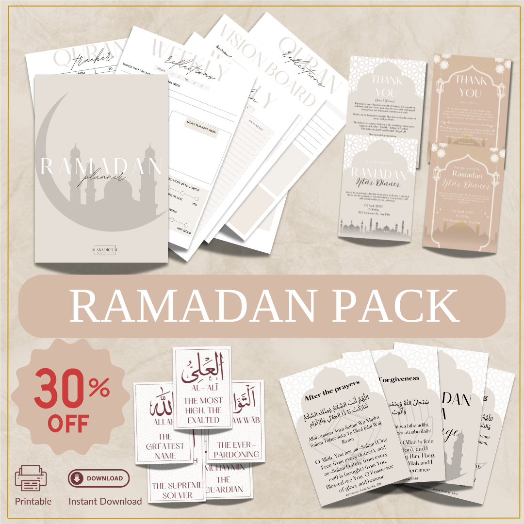 Ramadan Digital Pack – Stay Organized & Spiritually Connected – Alaka ...